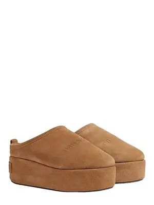 Balenciaga Alaska Platform Mules - Camel