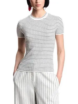 Emporio Armani Ribbed Knit Top - Multi