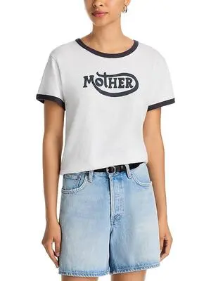 MOTHER The Lil Goodie Ringer Runner Tee - Mother Moto