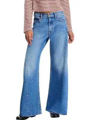 MOTHER The Lemon Twist Sneak High Rise Jeans - Rolling In Dough