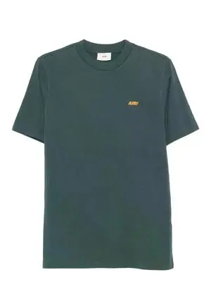 AUTRY Embroidered Cotton T-shirt - Green