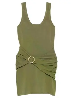 Simkhai Belted Draped Dress - Green
