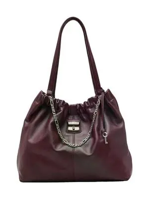 Marc Jacobs Cristina Chain-embellished Leather Tote - Red