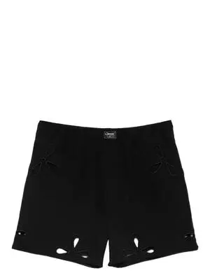 Coperni Petal Cut-out Shorts - Black