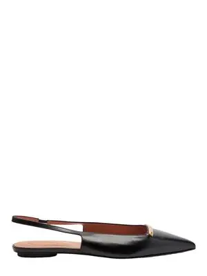 TOD'S Slingback Ballerina Flats - Black
