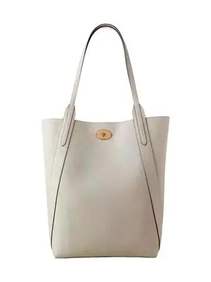 Mulberry North South Bayswater Leather Tote Bag Neutrals