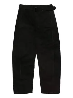 LEMAIRE Belted Cotton Jeans - Black