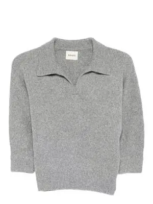 KHAITE Polo-Neck Cashmere Sweater