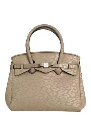 Save My Bag SAVE MY BAG Leopard-Print Tote Beige