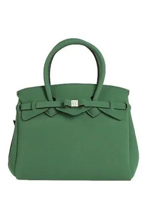 Save My Bag Tote Bag With Bow Detail And Logo - Green