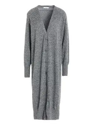 Majestic Filatures Cashmere Long Sleeve Cardigan - Grey