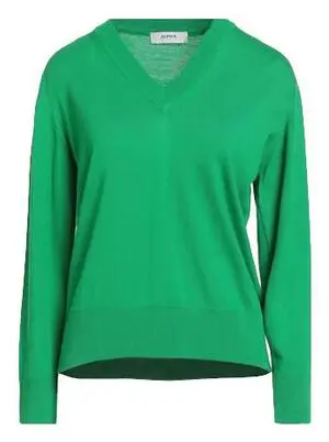 Alpha Studio Light Merino Wool Sweater - Green