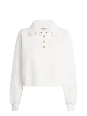 FRAME Cotton The Coach Sweatshirt - Ivory