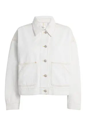 FRAME The Boxy Field Denim Jacket - White