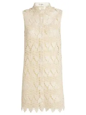 FRAME Deco Mini Lace Dress - Ivory