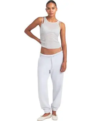 SKIMS Sheer Ribbed Tank Top - Light Heather Grey