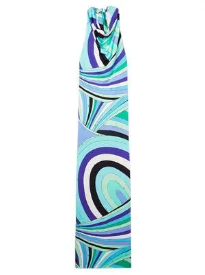 Emilio Pucci Iride Print Long Dress - Green