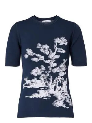 Erdem Jacquard Top - Blue