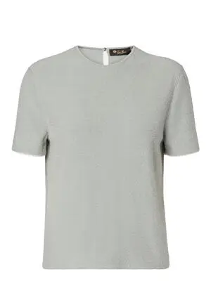 Loro Piana Cannareggio Silk And Cotton Top - Grey