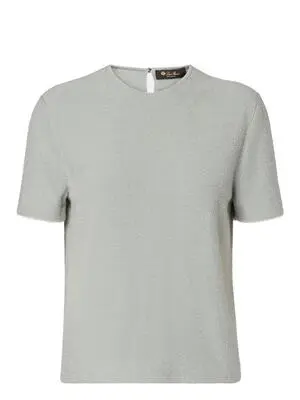 Loro Piana Cannareggio Silk And Cotton Top - Grey