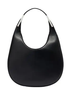 Savette Florence Small Leather Shoulder Bag - Black