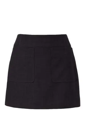 Bottega Veneta Woven Miniskirt Grey