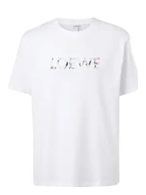 Loewe Logo Cotton T-shirt - White