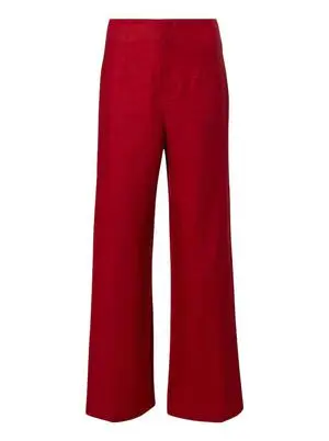 FAITHFULL THE BRAND Faithfull Isabel High-Rise Linen Straight Pants