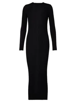 Khaite Sigrid Wool Maxi Dress - Black
