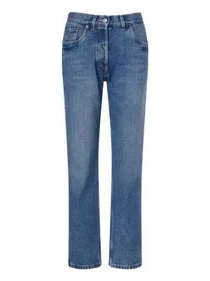 Prada Low-rise Straight Jeans - Blue