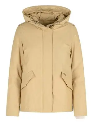 Woolrich Military Cotton Blend Jacket Beige