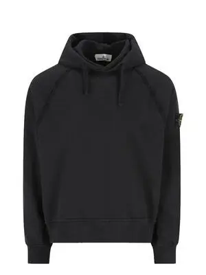 Stone Island Oversized Hoodie - Black
