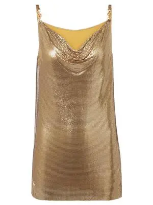 Versace Chainmail Minidress - Gold