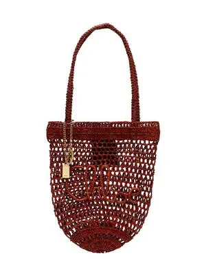 Chloé Summer Banana Small Raffia Tote Bag - Brown