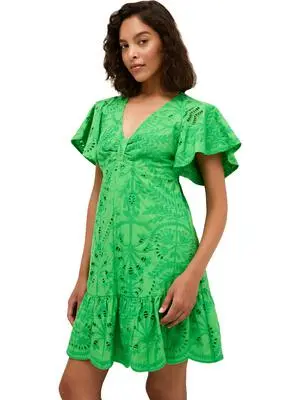 MARIE OLIVER Carmina Mini Dress - Emerald