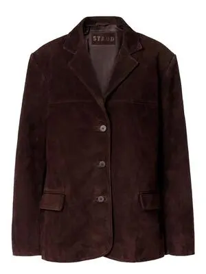 Staud Corrine Suede Jacket - Brown