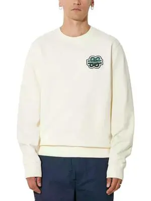 Filling Pieces Embroidered Patch Crew-neck Sweatshirt - White