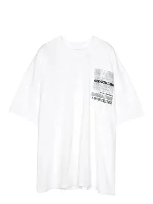 YOSHIOKUBO Logo-print Cotton T-shirt - White