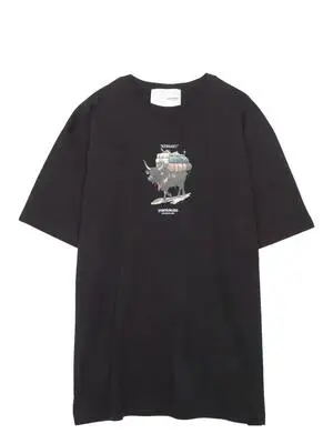 YOSHIOKUBO Ox-print T-shirt - Black