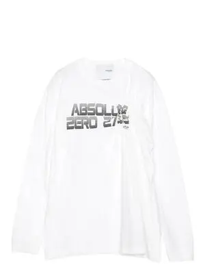 YOSHIOKUBO Slogan-print T-shirt - White