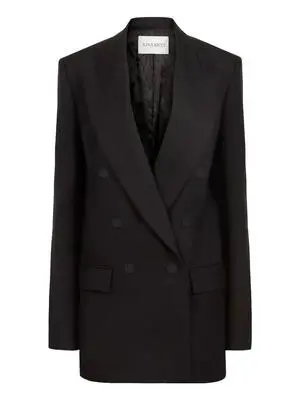 Nina Ricci Double-breasted Wool Blazer - Black