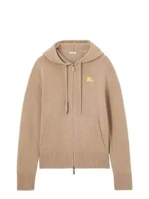 Burberry Cashmere And Wool-Blend Hoodie Beige