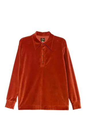 Needles Velour Polo Shirt - Orange