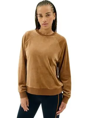 Splits59 Joy Velour Crewneck - Honey
