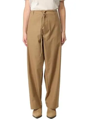 Moschino Wide Leg Pants With Drawstring Waist - Brown