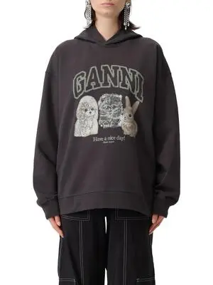 GANNI Graphic Sweatshirt - Grey