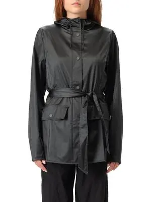 Rains Belted Jacket Black