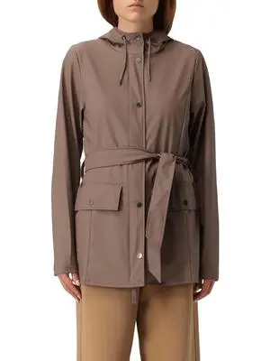 Rains Belted Jacket Brown