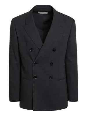 Ami Double-Breasted Jacket Grey