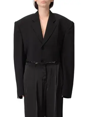 Balenciaga Cropped Jacket - Black